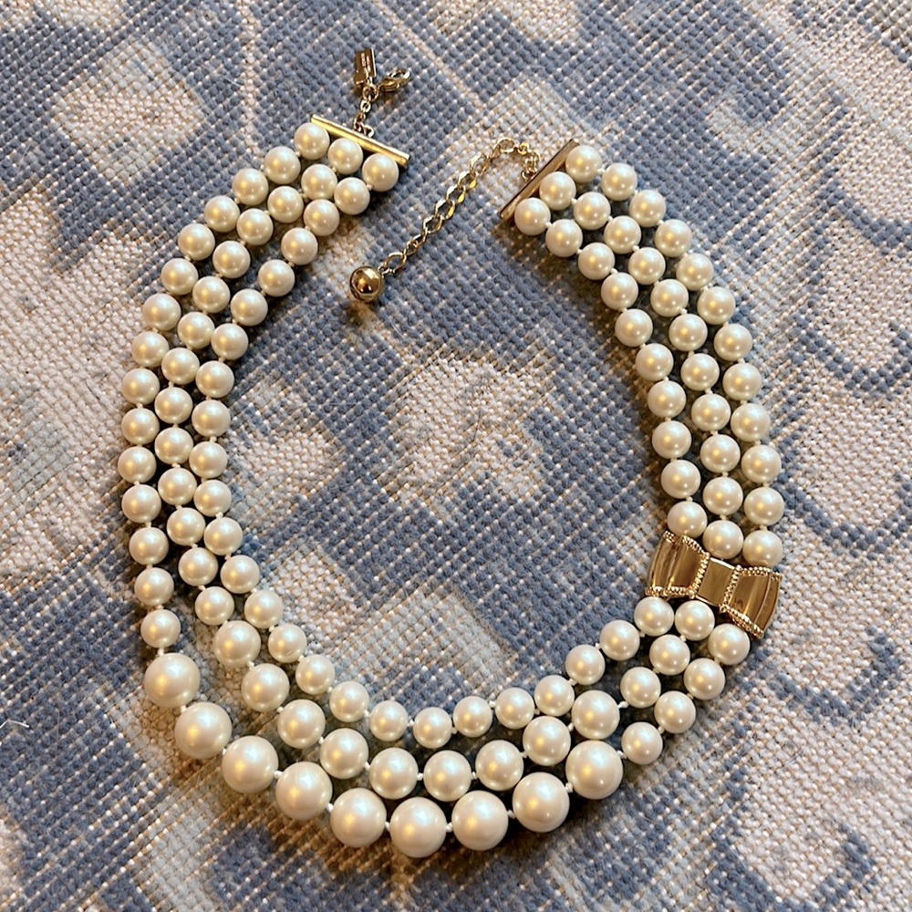 Kate Spade 3-Strand Pearl Necklace - Gem